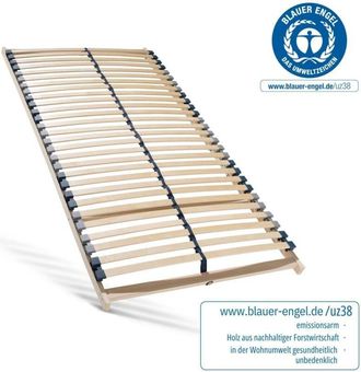 Sleepneo Lattenrost 120x200, Ergonomischer 7 Zonen, 28 Latten, Selbstmontage, Traglast ca. 150Kg, Flexible Anti-Slip