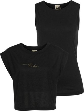 Ocean Sportswear Yoga & Relax Shirt Soulwear - 2-tlg. Yoga Shirt & Top (Set) Kurzarm, sportlicher Stil, mit Print, Rundhalsausschnitt