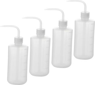 Beaupretty 4 St&uuml;ck Quetschflaschen 500ml Kunststoff Mit Skaliertem Messbereich Gebogene Mund&ouml;ffnung Haushaltsgie&szlig;flaschen F&uuml;r Pflanzenbew&auml;sserung Und Gartenbedar