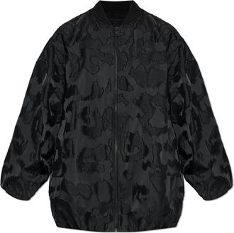 AllSaints Femme, Vestes, Noir, Taille: 38 FR Bayse Oversized Bomber Jacket
