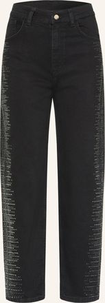 Liu Jo Liu Jo Barrel Jeans Mit Schmucksteinen schwarz