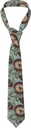 Generic Cravate Carte De Navigation Oc&eacute;anique Vintage &Agrave; Boussole Tendance Men Tie &Eacute;troit Cravate Pour Hommes Pour &Eacute;v&eacute;nements Accessoires Remise De Dipl&ocirc;me