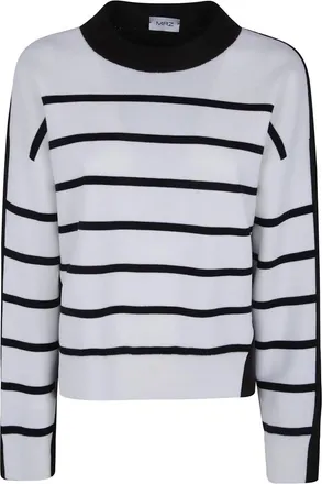 MRZ Mrz, Femme, Pulls, Multicolore, Taille: 36 FR Pulls &agrave; col rond