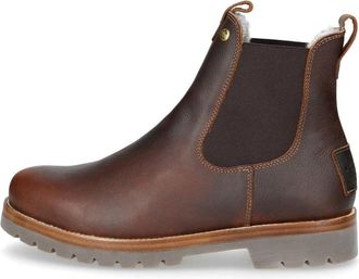 Panama Jack Herren Chelsea Boots Burton Igloo, Männer Stiefeletten,Lammfell,Ohne Verschluss,Schlupfstiefel,Boots,Bootee,Kastanienbraun,44 EU / 10 UK