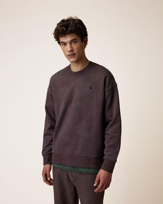 Faguo Sweat col rond marron recycl&eacute;