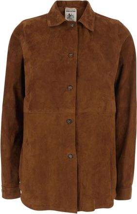 Semicouture Femme, Blouses et Chemises, Brun, Taille: 36 FR Chemise &agrave; Col Classique