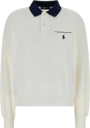 Polo Ralph Lauren Femme, Sweatshirts et sweats &agrave; capuche, Blanc, Taille: 38 FR Terry Polo