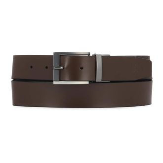 Kazar Klassischer doppelseitiger Lederg&uuml;rtel - - Accessories - Herren - Schwarzk - 125 CM