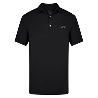 Greg Norman Greg Norman - Shark Logo - Herren Core Poloshirt - Herren Golf T-Shirt - Schwarz - L