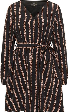 Faina Midikleid Damen schwarz