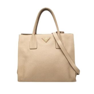 Prada Sac 2way en cuir Pre-owned - Femme - Pre-owned - Beige - Taille: ONE Size