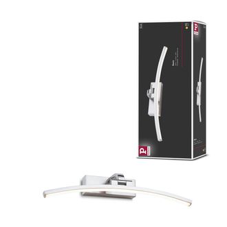 Paulmann 95557 LED Bilderleuchte Bento 400mm incl. 1x8,5 W Warmwei&szlig; Nickel geb&uuml;rstet Bildbeleuchtung Metall Wandlampe 3000 K