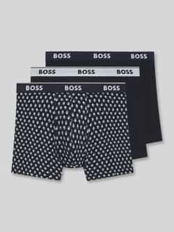 HUGO BOSS Trunks aus Baumwoll-Mix im 3er-Pack