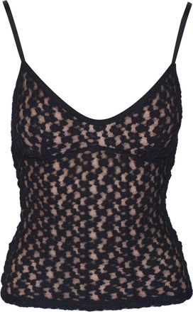 Vince Oberteil aus Blumenspitze - Schwarz