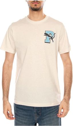 Puma Puma, Homme, Sport, Beige, Taille: S T-shirt Varsity