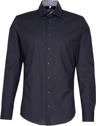 Seidensticker Herren Business-Hemd - Slim Fit - Bügelfrei - Kent Kragen - Langarm - Patch - 100% Baumwolle