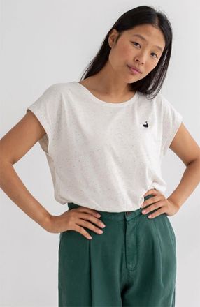 Twothirds Damen vegan T-Shirt Quirimbas Neps Wei&Atilde;Y