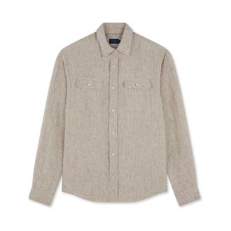 Paul & Shark Leinen-Overshirt - - Shirts - Herren - Beige - M