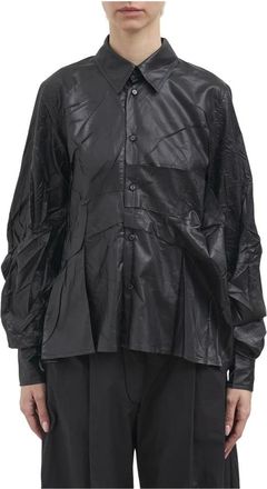 Ottolinger Ottolinger, Femme, Blouses et Chemises, Noir, Taille: 36 FR Camicia Wrinkle Zip