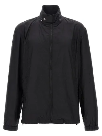 Alexander McQueen Skull Jacquard Nylon Jacket - Black