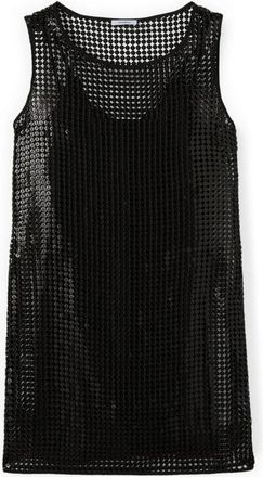 Motivi Femme, Robes, Noir, Taille: 44 FR Robe Courte en Maille avec Sequins