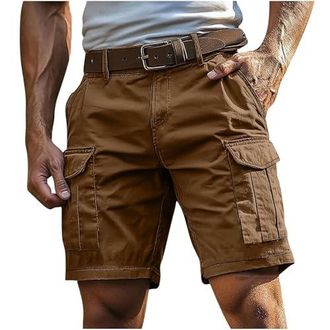Generic Short cargo tactique pour homme - Serg&eacute; de coton l&eacute;ger avec plusieurs poches pour la randonn&eacute;e, le golf, le travail et les activit&eacute;s de plein air, mar