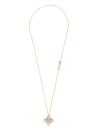 Roberto Coin diamond flower pendant necklace - Gold