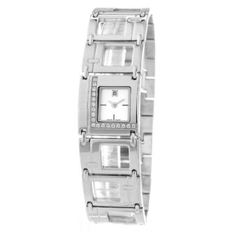 Laura Biagiotti Femme, Accessoires, Gris, Taille: ONE Size Montre Femme en Acier Inoxydable Quartz