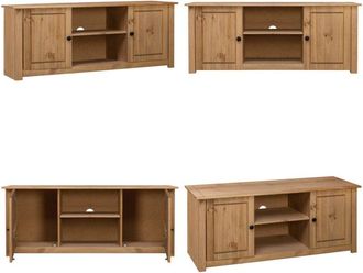 vidaXL Vidaxl - TV-Schrank 120 x 40 x 50 cm Massivholz Panama-Kiefer - Holz tv Schrank - Massivholzmöbel - Vintage tv Stand - Retro tv Board - Wohnzimmer