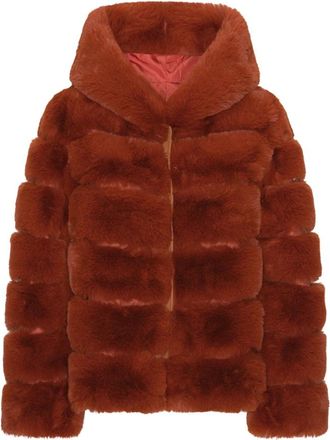 Americandreams Americandreams, Femme, Vestes, Brun, Taille: 42 FR Blake Short Faux Fur Jacket