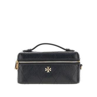 Tory Burch Quilted leather Charlie beauty case bag Woman One Size