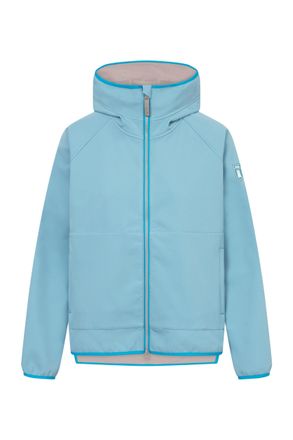 Derbe Softshelljacke Kurz Peutby Damen Türkis Hellblau 44 | Übergangsjacke | Frauen| Kapuze | Zip | Hamburg