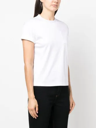 Kiton Womens Patch-Pocket Cotton T-Shirt Aw23 W