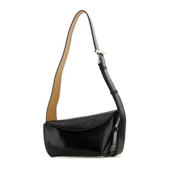 Alexander McQueen Schwarze Leder Crossbody Sling Tasche - - Bags - Herren - Schwarzk - ONE SIZE