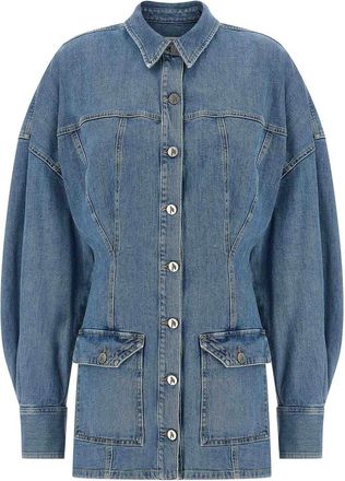 The Attico Robe Au Genou - Bleu