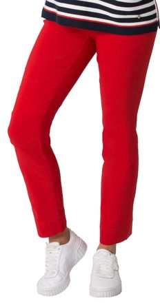 Stehmann INA-740, bequeme,stretchige Damenhose-bitte mindestens 1 Nummer kleiner bestellen, Gr&ouml;&szlig;e 48, Farbe Rot