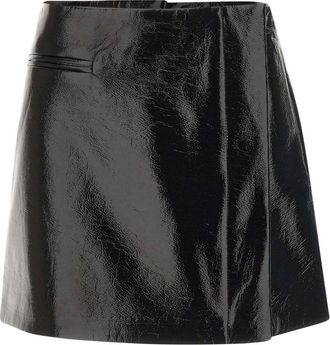 Courr&egrave;ges Femme, Jupes, Noir, Taille: 38 FR One Minute Vinyl Skirt