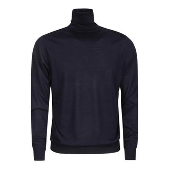 FILIPPO DE LAURENTIIS R.Merino Ml Turtleneck - - Knitwear - Herren - Blau - 2XL