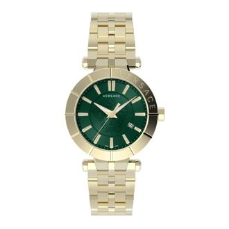 Versace V-Race 43 Restyling Lederuhr - - Accessories - Herren - Gelb - ONE SIZE