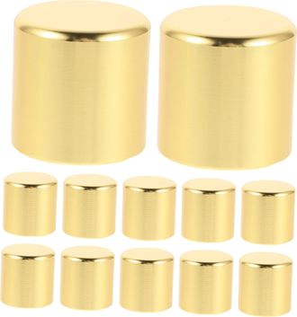 PartyKindom 20 St&uuml;ck Aluminium M&ouml;bel Fu&szlig;kappen Rund Stuhl Sofafu&szlig; Schutzkappen Ger&auml;uschd&auml;mpfende Bodenschoner f&uuml;r Bodenarten Kratzfeste rutschfeste M&ouml;belfu&szlig;abdeck