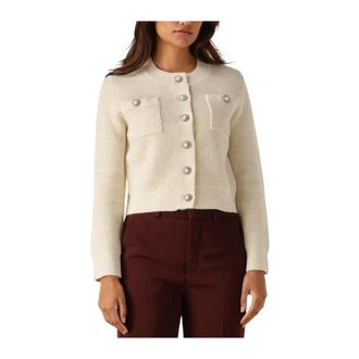 Suncoo Gem&uuml;tliche Ecru Strickweste - - Knitwear - Damen - Beige - XS