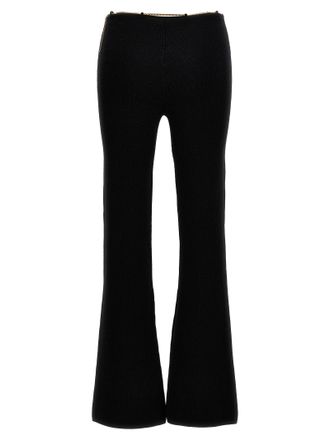 Alexander Wang Gold Nameplate Chain Trousers - Black