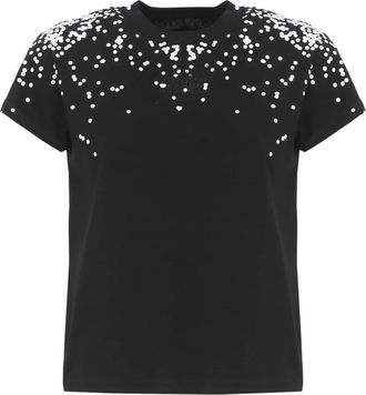 Maison Margiela Femme, Tops, Noir, Taille: 38 FR Crew Neck T-Shirt