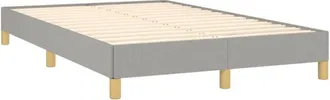 vidaXL Cadre de lit sans matelas gris clair 120x190 cm tissu vidaXL