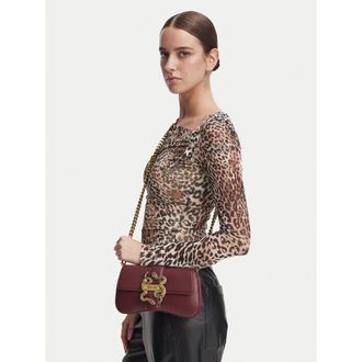 Just Cavalli Handtasche Just Cavalli Iconic Snakes 81RA4BA7 ZSA89 Dunkelrot