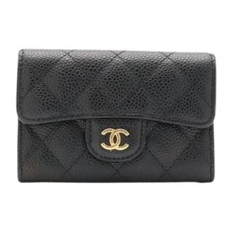 Chanel Pre-owned Classic Flap Leather Card Case - Femme - Pre-owned - Noir - Taille: ONE Size