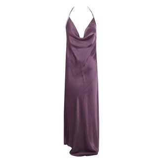 Pinko Pinko, Femme, Robes, Brun, Taille: 36 FR Farro Abito Satin