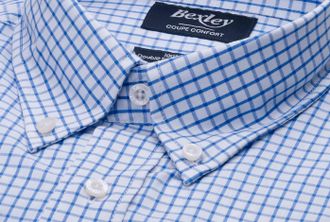 Bexley Grayson - Chemise homme bleu et blanc