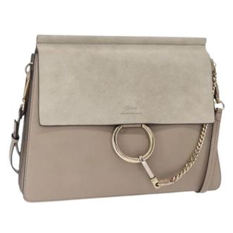 Chlo&eacute; Pre-owned Wildleder Schultertasche - - Pre-owned - Damen - Beige - ONE SIZE