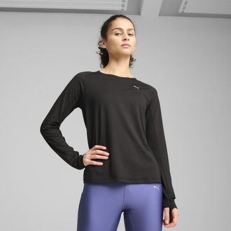 Puma Top de running RUN CLOUDSPUN Femme, V&ecirc;tements, Noir, XXL